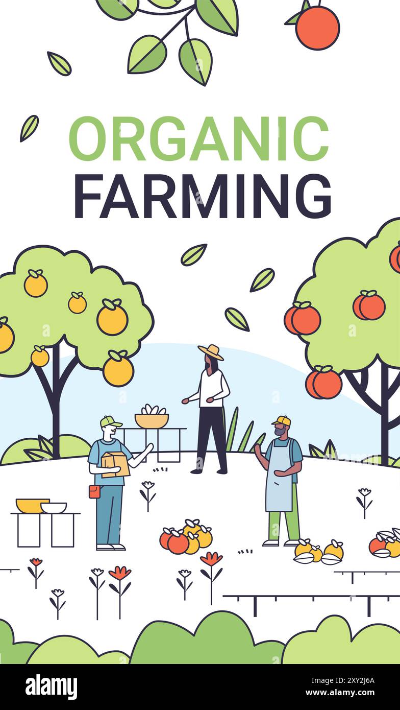 Sustainable orchard Stock Vector Images - Alamy