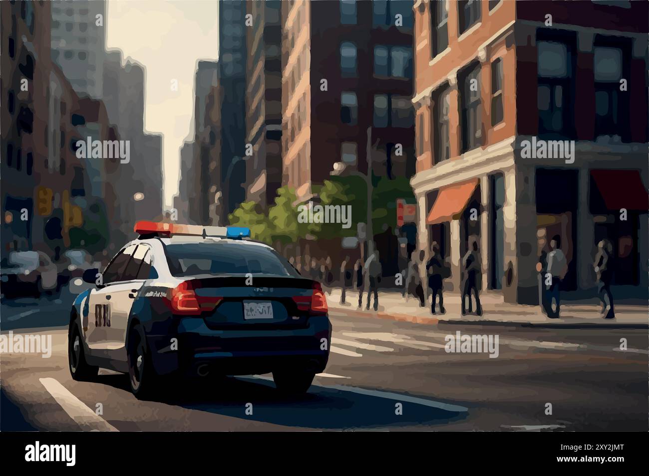 Police car decals Stock Vector Images - Alamy