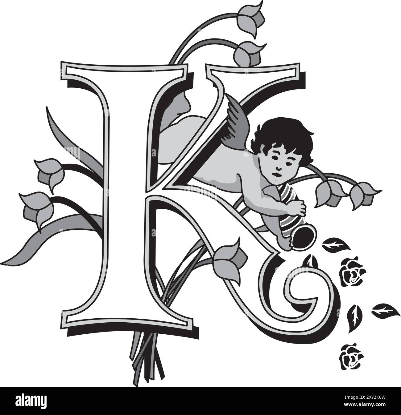 Font cherubs hi-res stock photography and images - Alamy