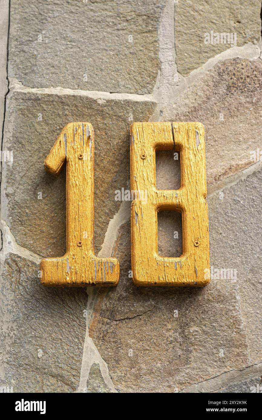 Number eighteen hi-res stock photography and images - Alamy