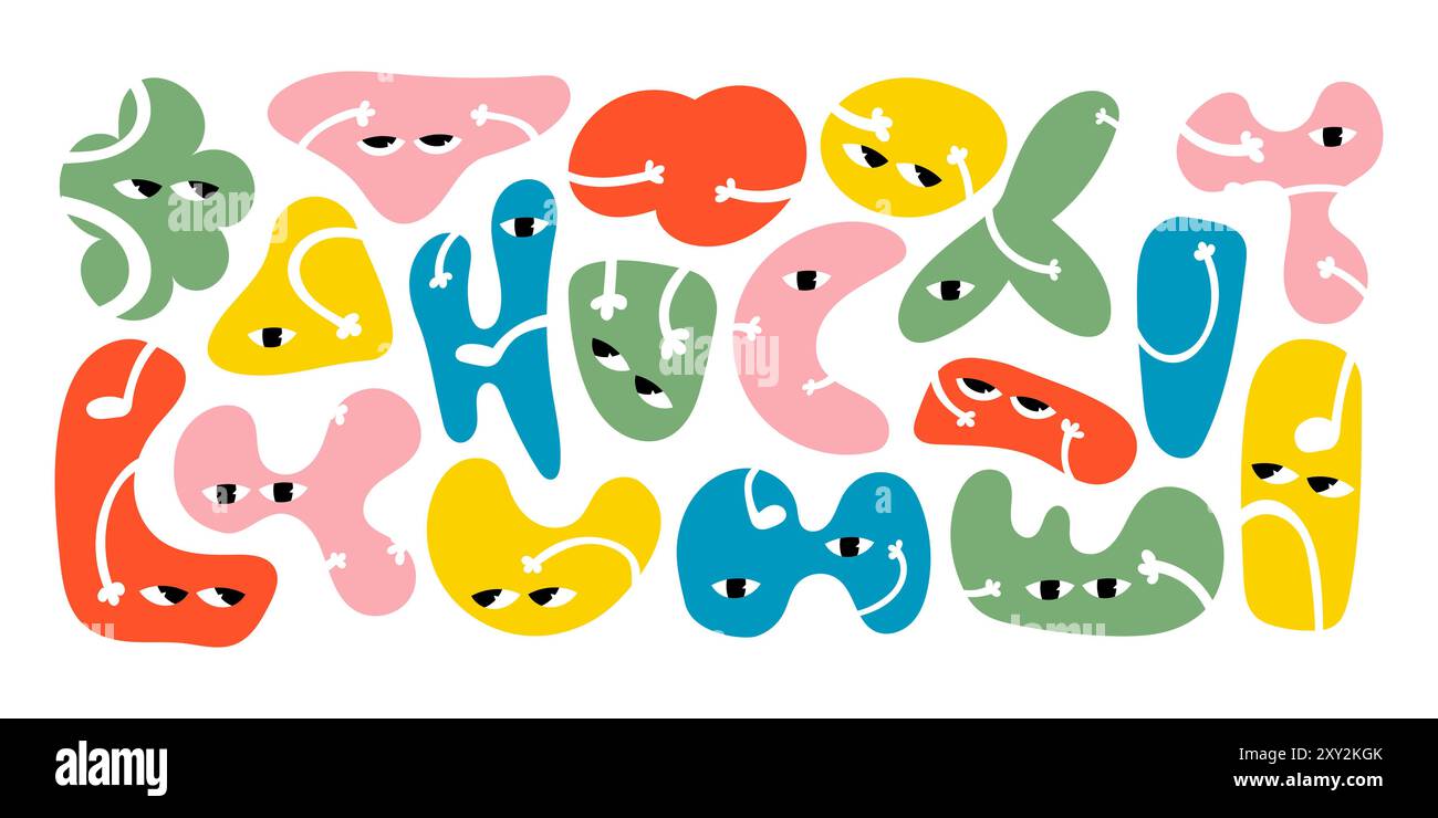 Set of abstract character figure Stock Vector Image & Art - Alamy