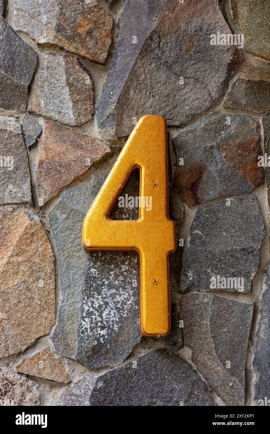 Number four on wall hi-res stock photography and images - Alamy