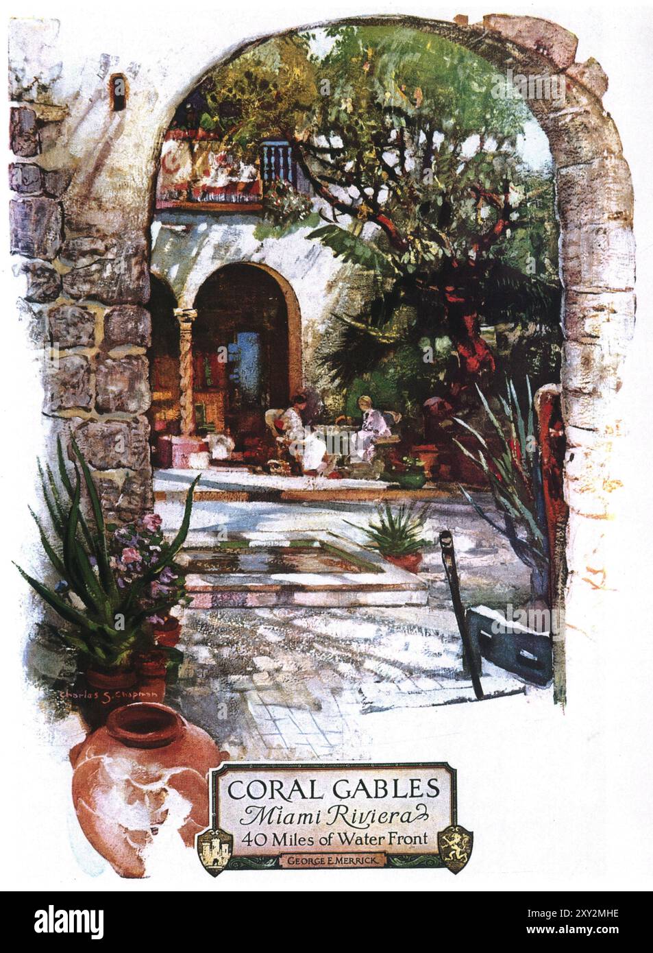 Vintage florida poster Cut Out Stock Images & Pictures - Alamy