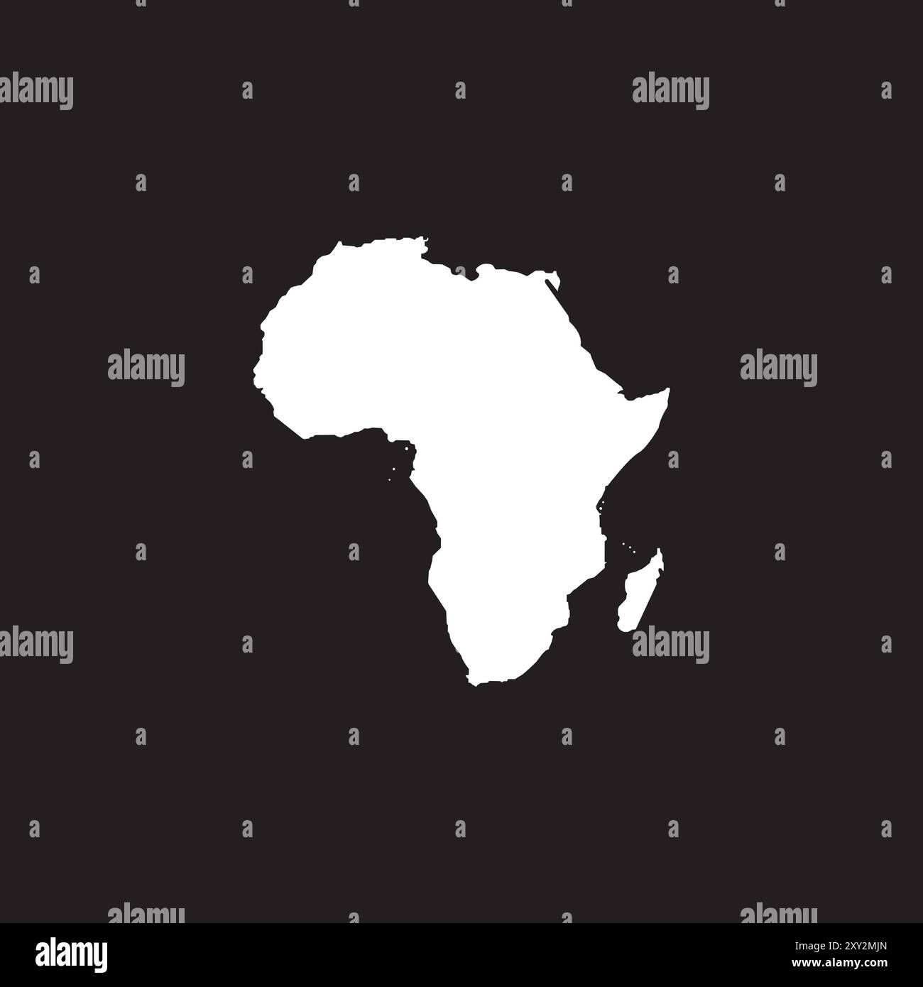 Africa map icon with plain black vector illustration design Stock ...