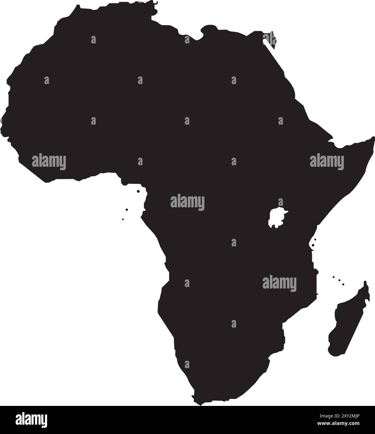 Africa map icon with plain black vector illustration design Stock ...