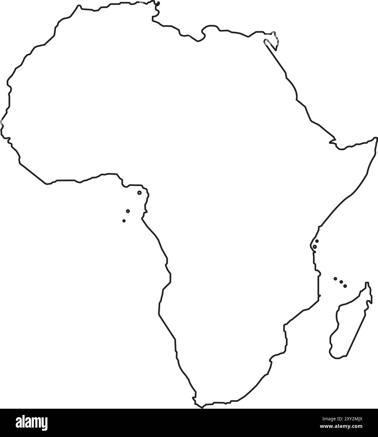 Africa map icon with plain black vector illustration design Stock ...