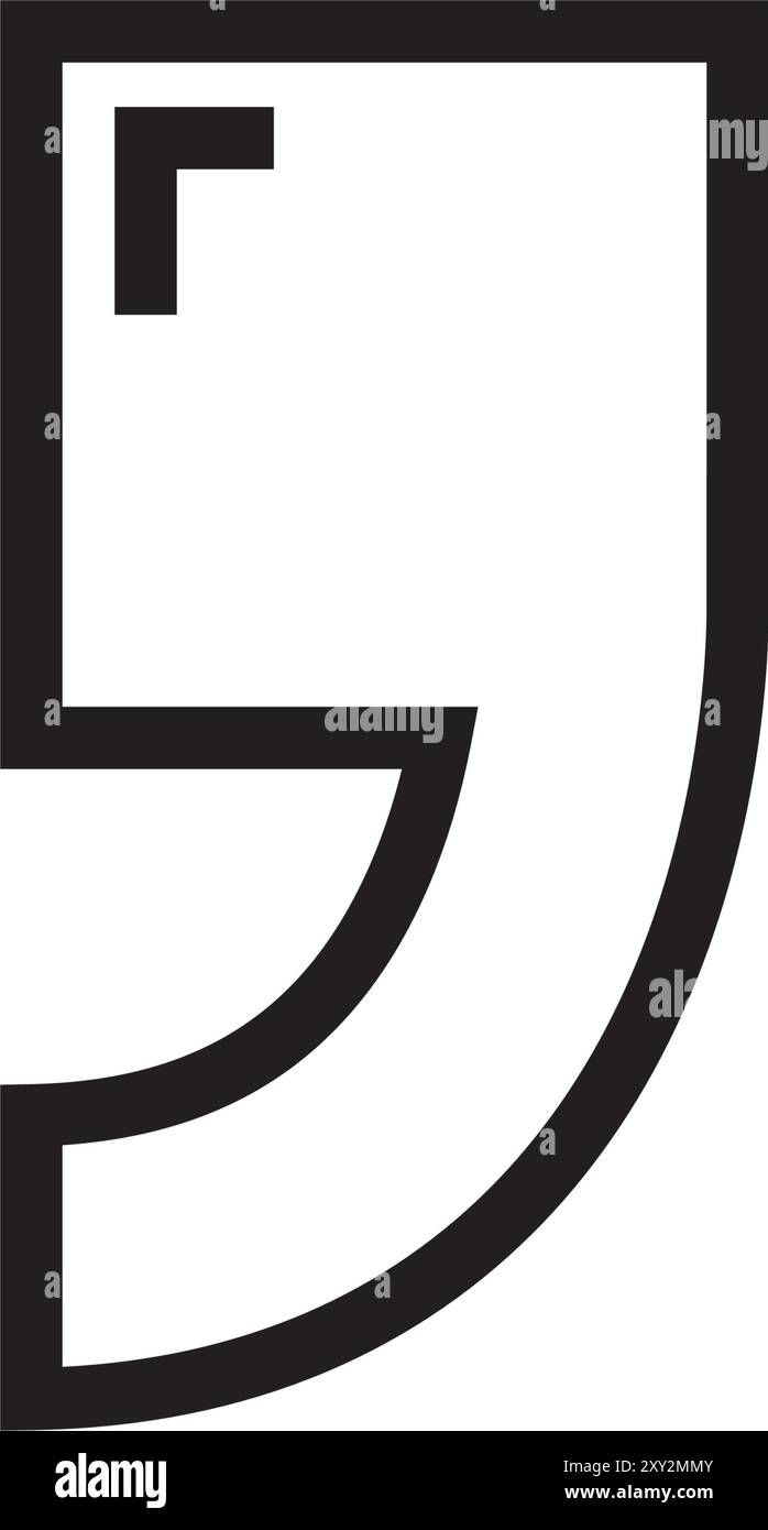 comma symbol icon illustration element design Stock Vector Image & Art ...