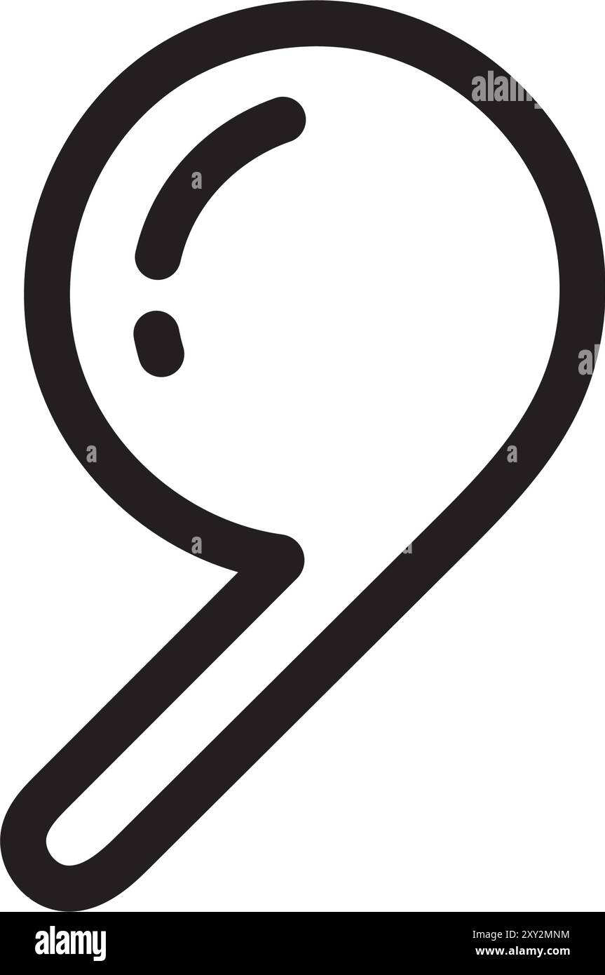 comma symbol icon illustration element design Stock Vector Image & Art ...