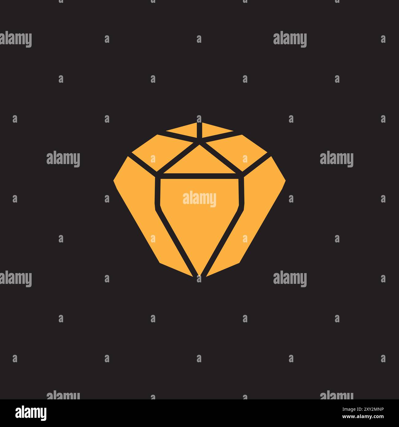 diamond stone logo design illustration element Stock Vector Image & Art ...