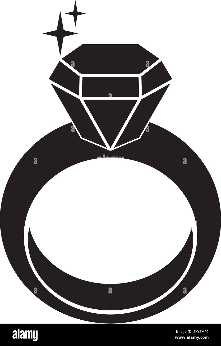 diamond ring icon illustration element design Stock Vector Image & Art ...