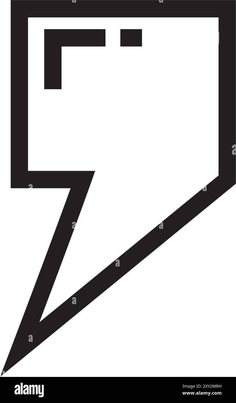 comma symbol icon illustration element design Stock Vector Image & Art ...