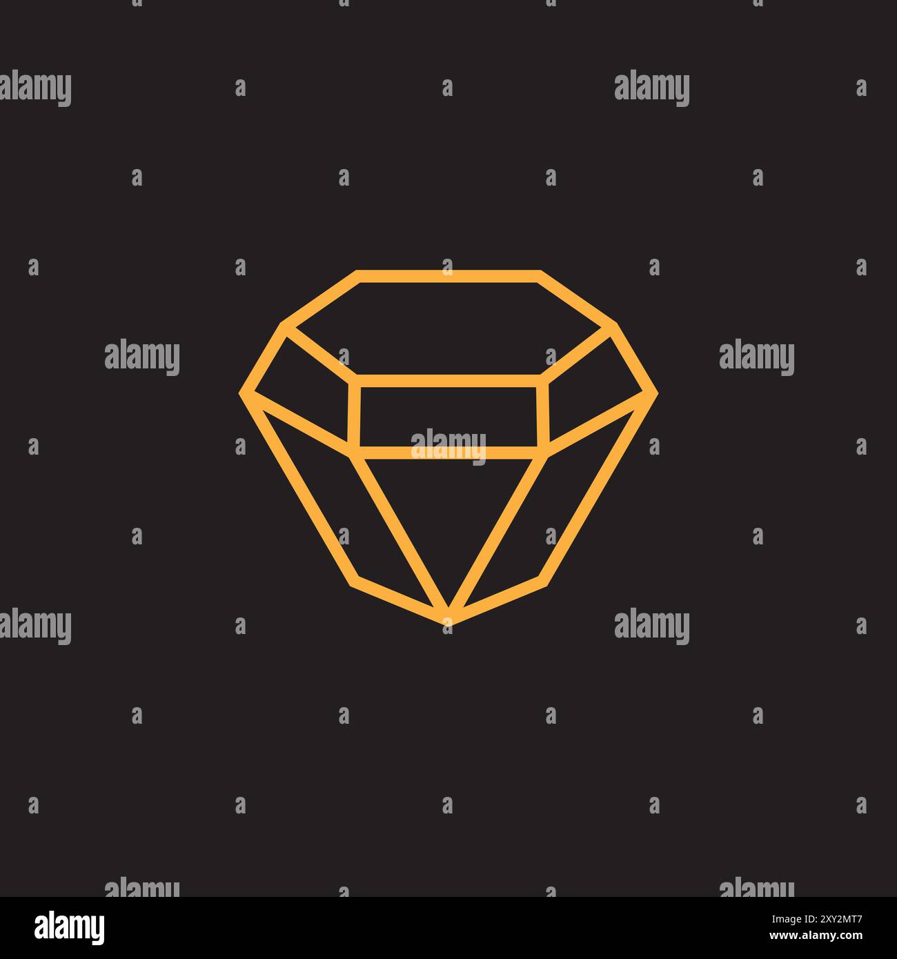diamond stone logo design illustration element Stock Vector Image & Art ...