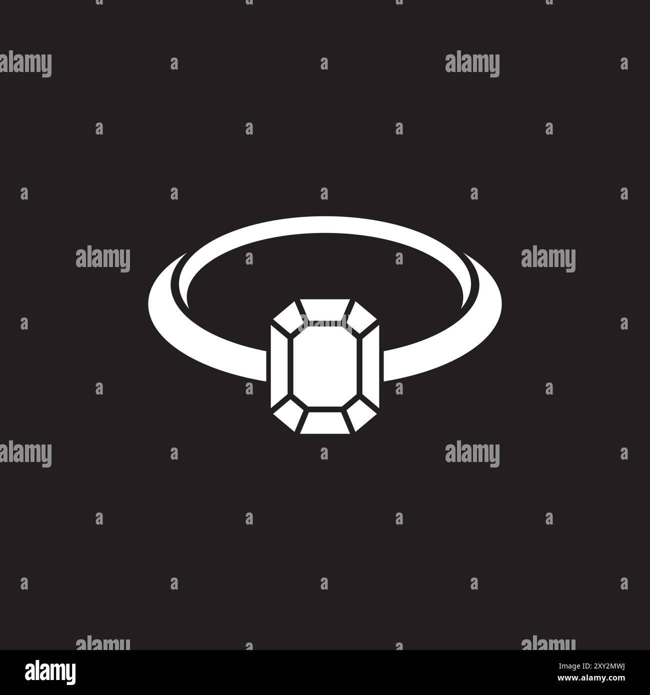 diamond ring icon illustration element design Stock Vector Image & Art ...
