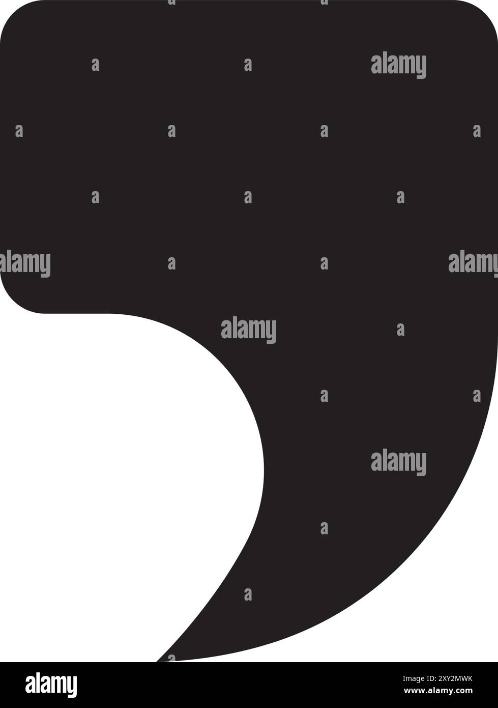 comma symbol icon illustration element design Stock Vector Image & Art ...