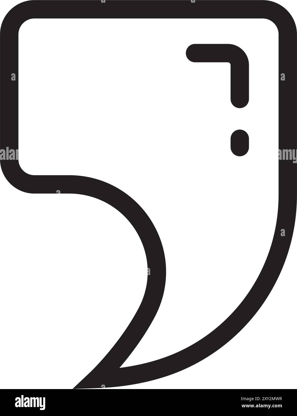 Comma shape Black and White Stock Photos & Images - Alamy