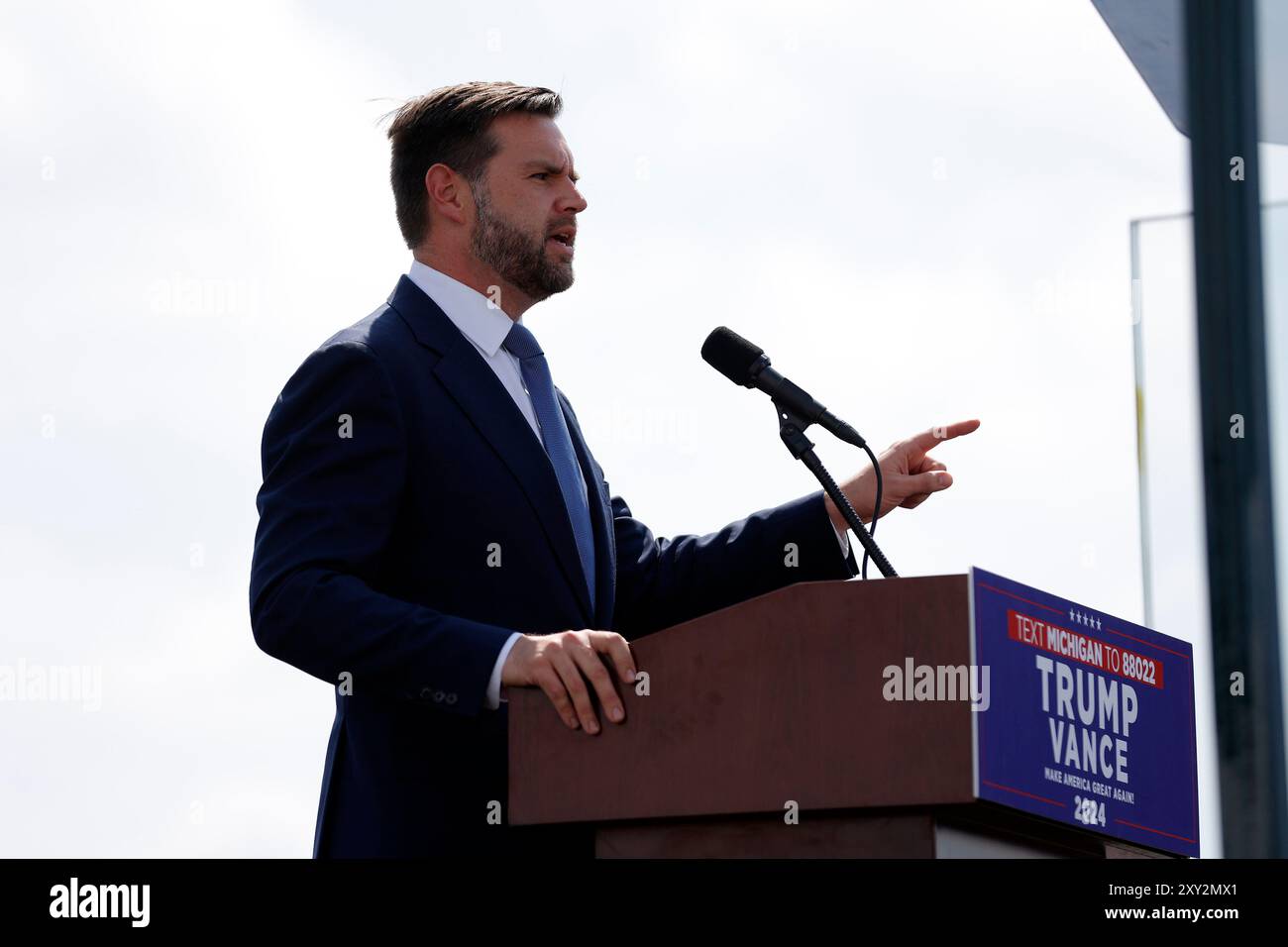 Republican vice presidential nominee Sen. JD Vance, R-Ohio, speaks ...