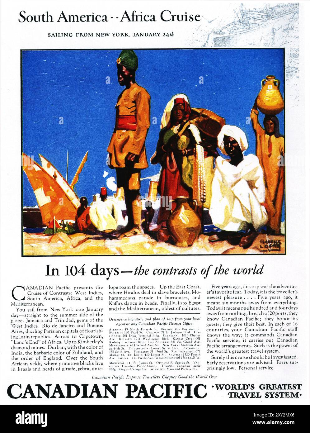 Vintage travel poster advertising canadian hi-res stock photography and ...