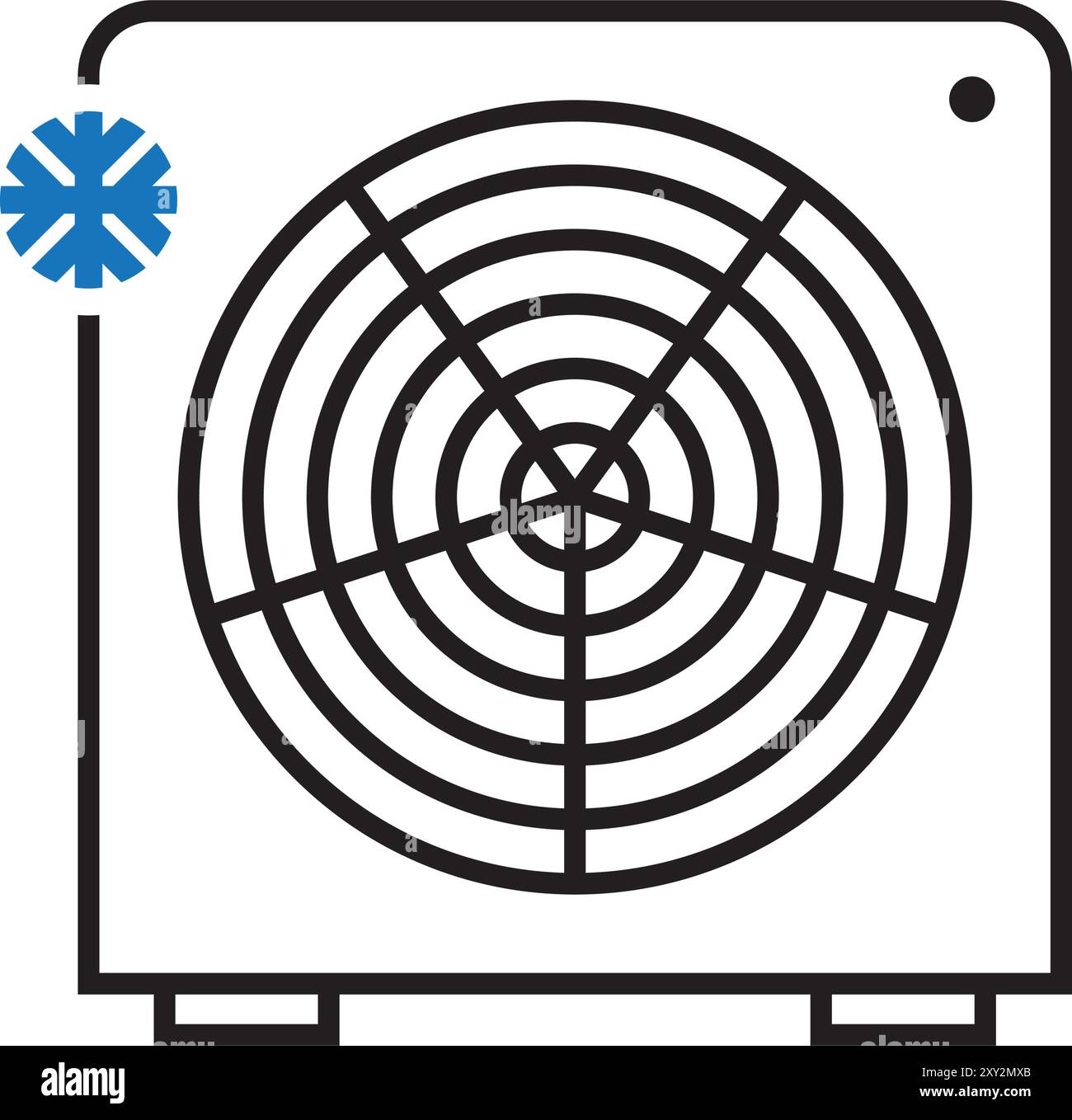 portable air conditioner icon illustration element design Stock Vector ...