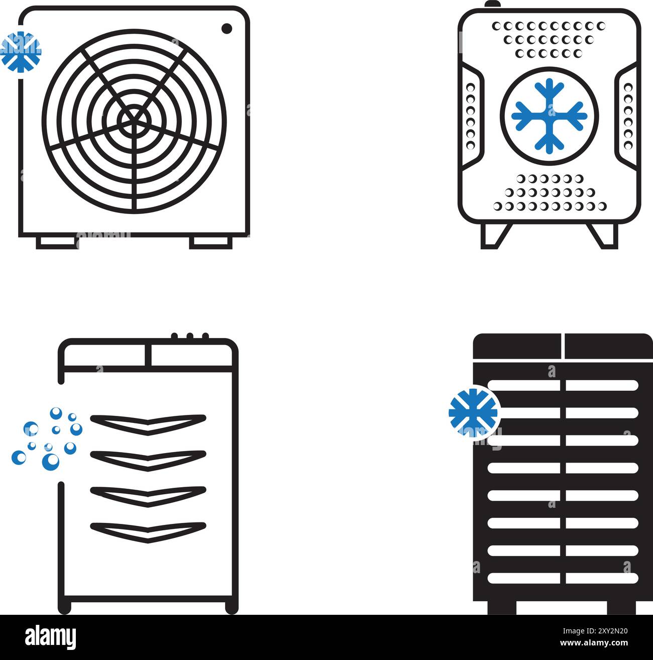 portable air conditioner icon illustration element design Stock Vector ...