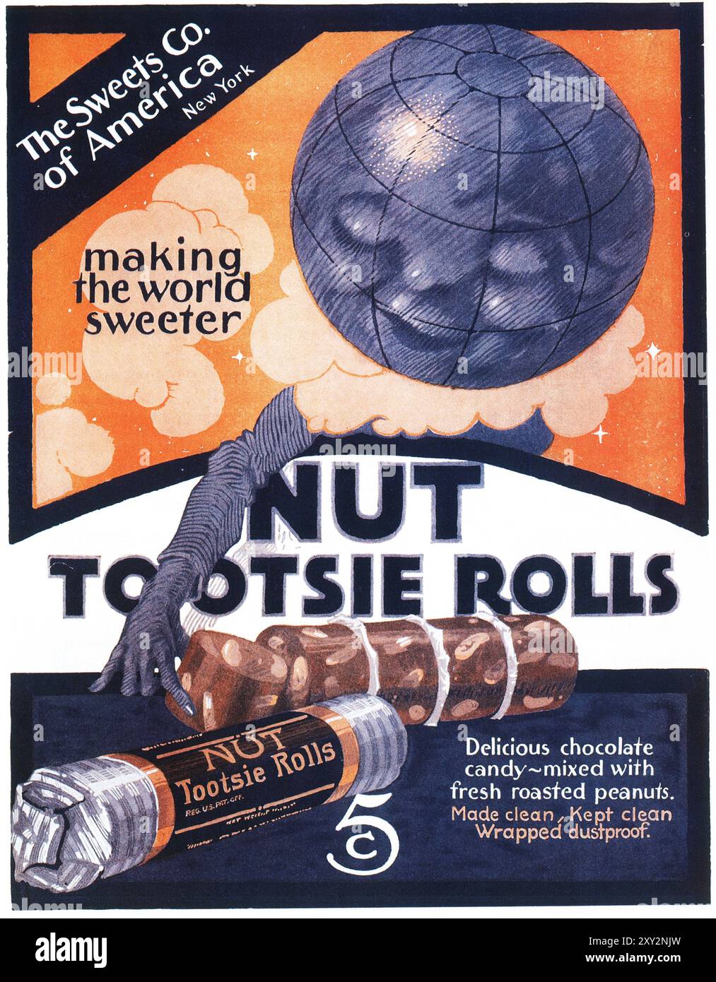 Nut tootsie rolls hi-res stock photography and images - Alamy