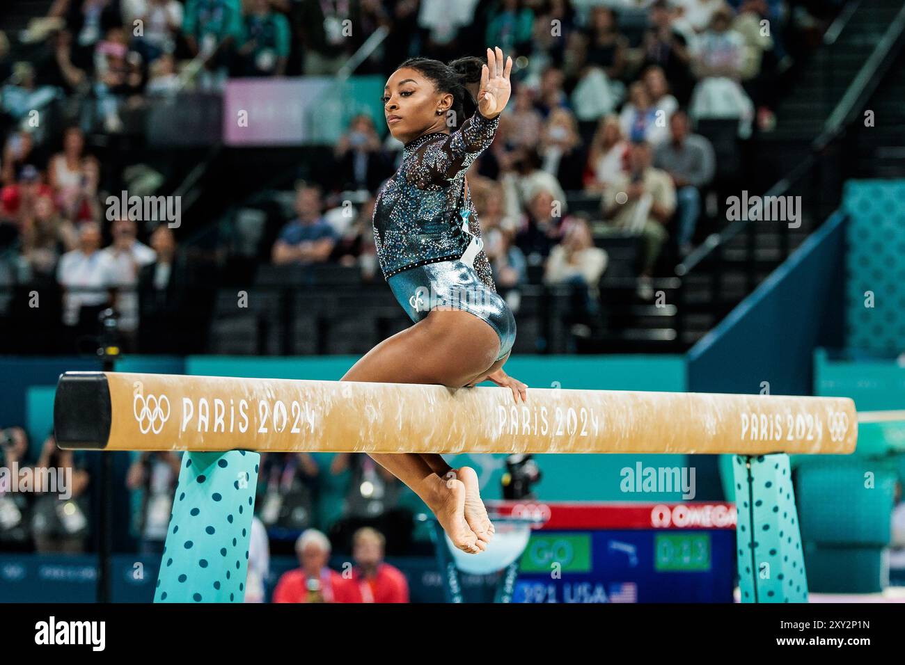 Gymnastic olympic trials hi-res stock photography and images - Alamy