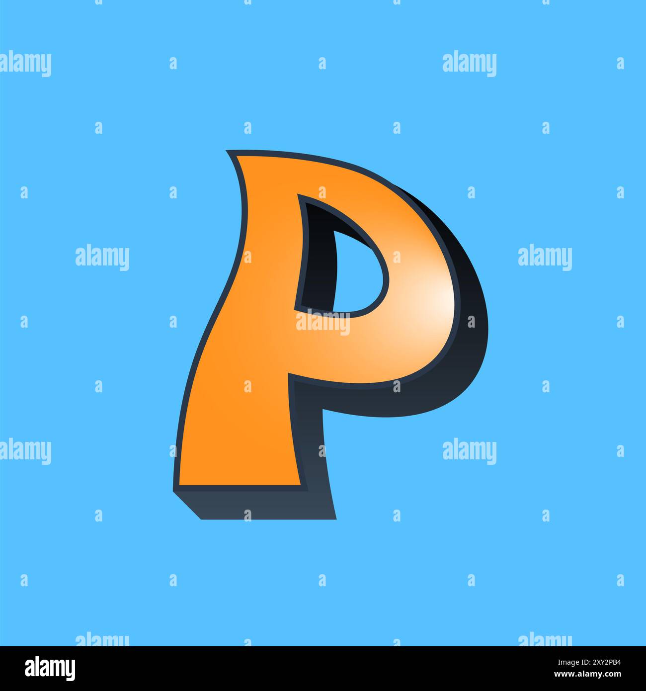 Logo design of Modern and Elegant Cute Letter P. Suitable for any ...