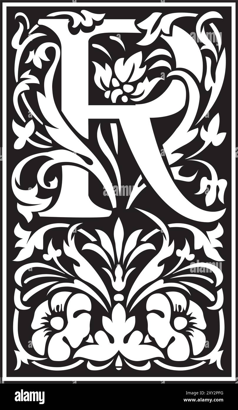 Letter r vector Black and White Stock Photos & Images - Alamy