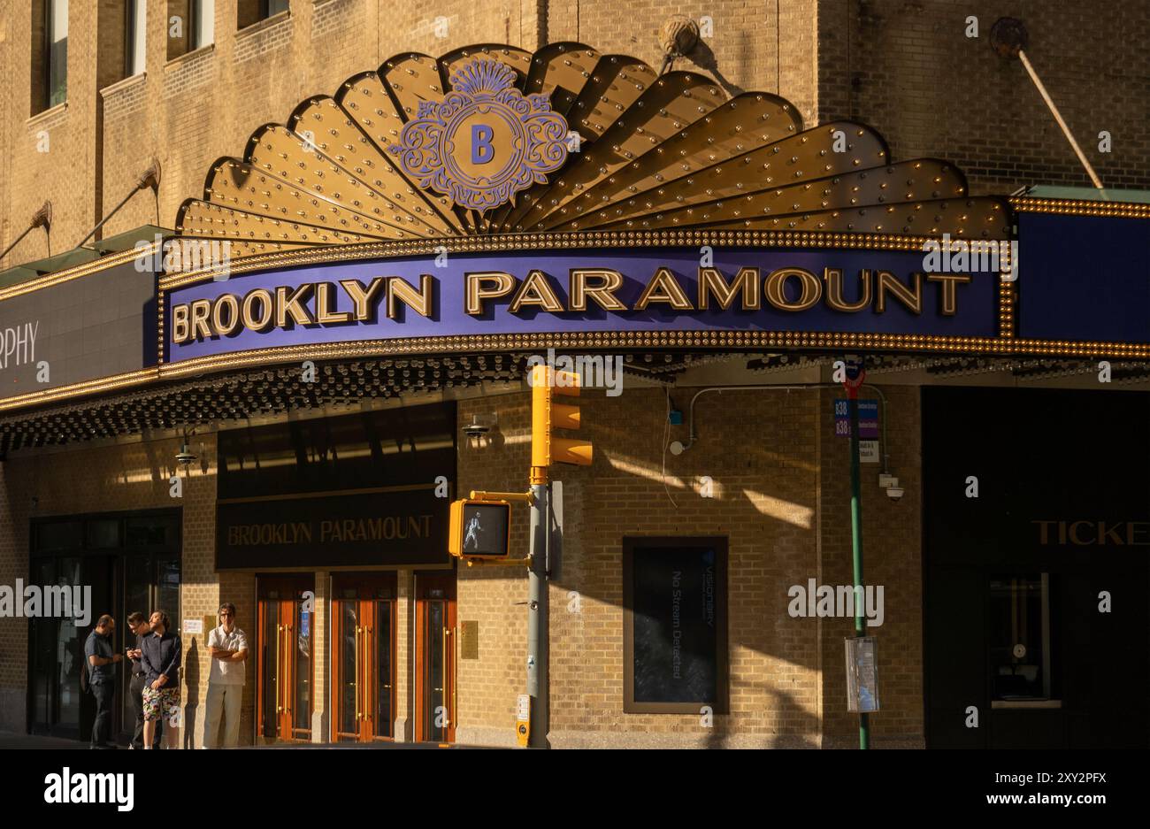 Brooklyn Paramount theater renovation in downtown Brooklyn NYC Stock ...