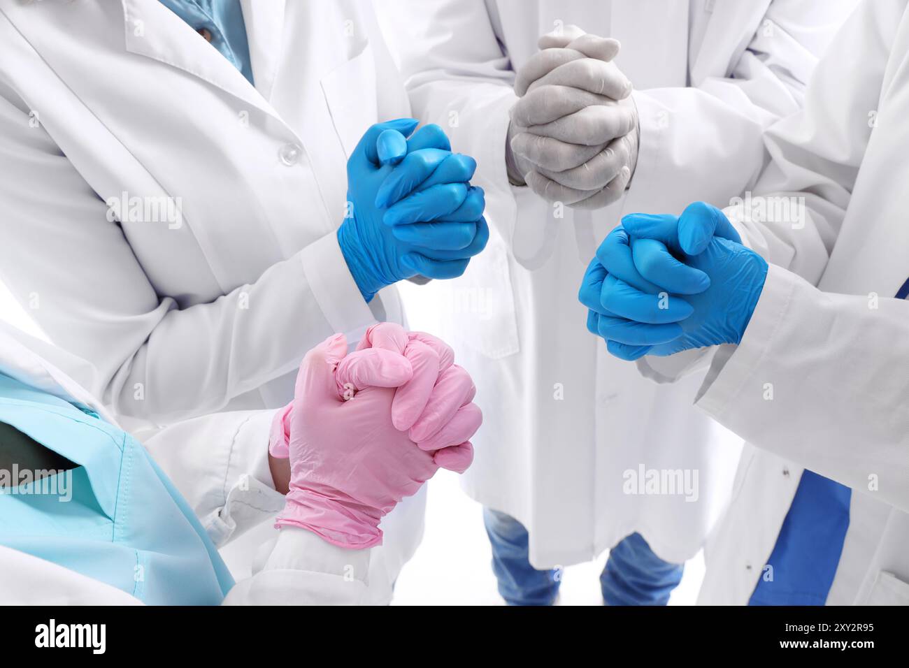 Doctors in medical gloves at clinic, closeup Stock Photo - Alamy