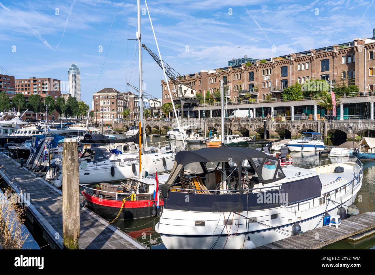 Rotterdam Marina, Gastronomie, Ausgehviertel, Sportboot Hafen ...