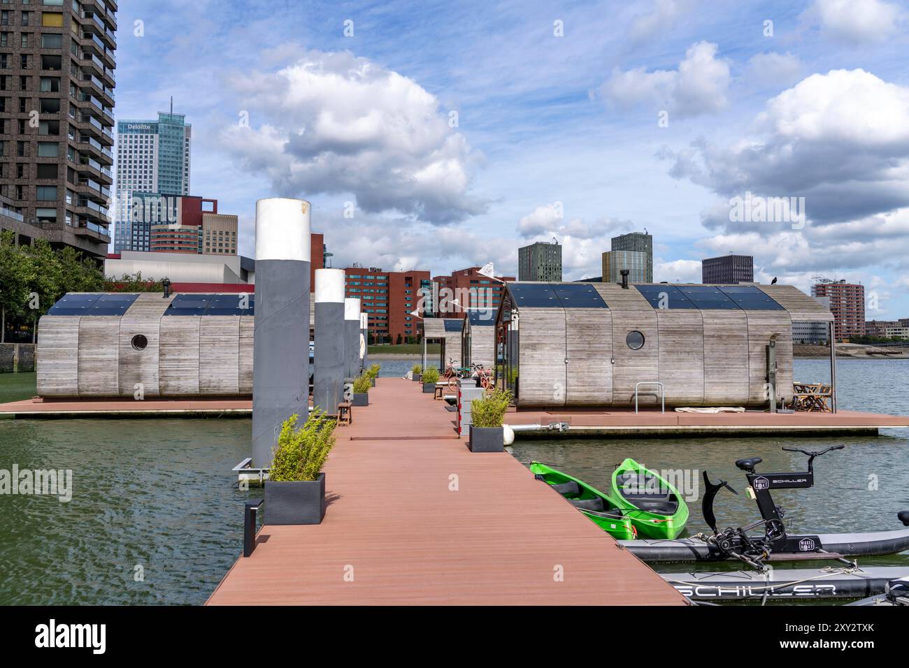 Floating hotel rooms, Wikkelboat in the Rijnhaven, the Rijnhaven, 28 ...