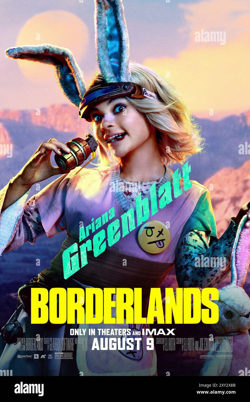 BORDERLANDS, US character poster, Ariana Greenblatt, 2024. © Lionsgate ...