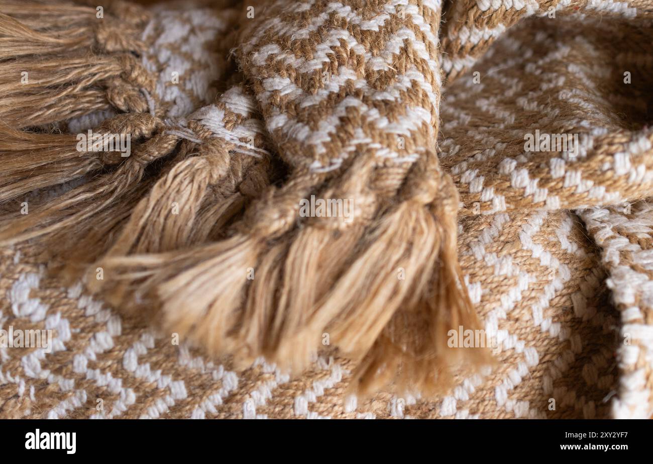 Decorative background of rustic fabric in beige tones . Wallpaper for ...