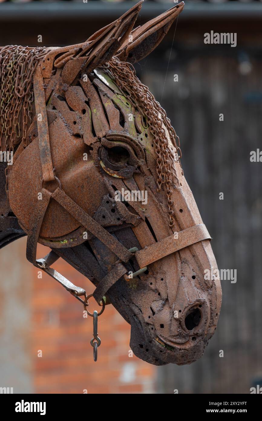 Glastonbury.Somerset.United Kingdom.March 24th 2024.A sculpture by ...