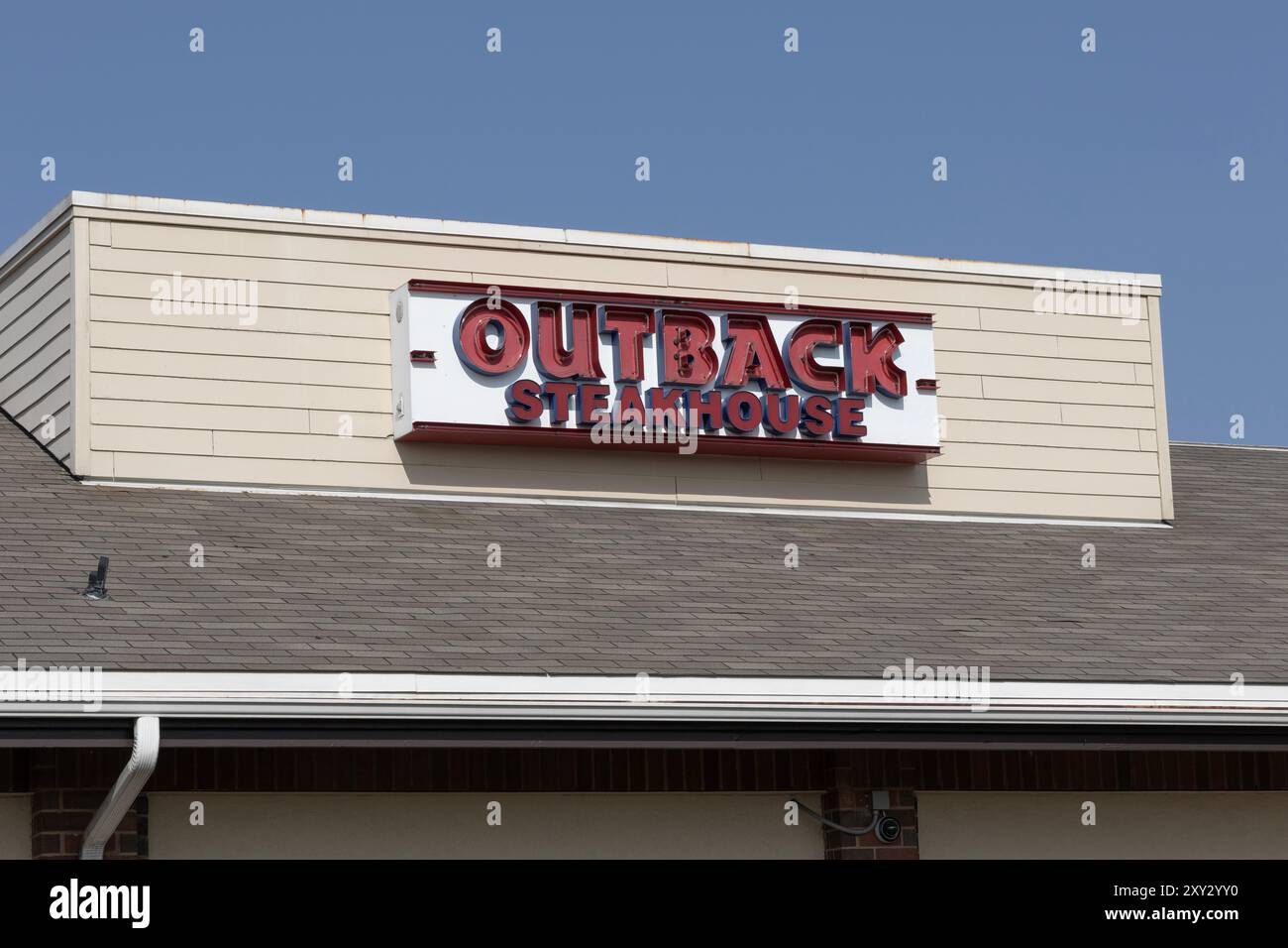 Niles - August 22, 2024: Outback Steakhouse restaurant. Outback offers ...