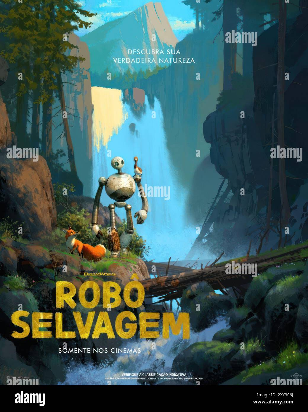 THE WILD ROBOT, (aka ROBO SELVAGEM), Brazilian poster, from left: Fink ...