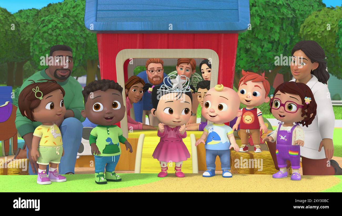 COCOMELON LANE, from left: Nina (voice: Samantha Alarcon), Cody (voice ...