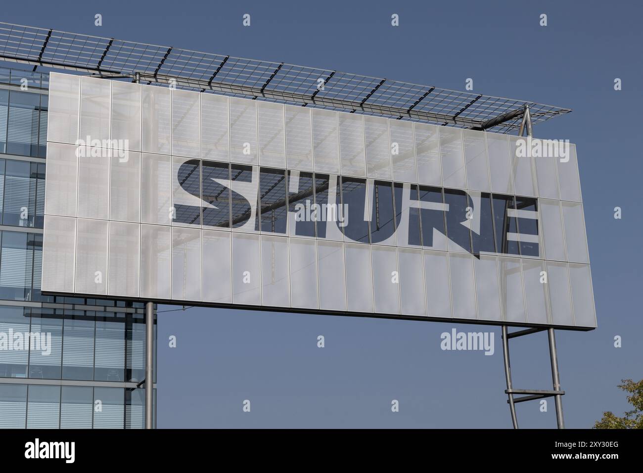 Niles - August 22, 2024: Shure Incorporated audio product headquarters ...