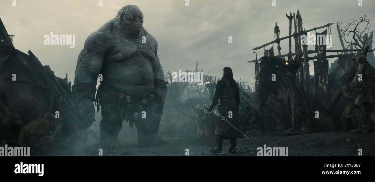 THE LORD OF THE RINGS: THE RINGS OF POWER, from left: Damrod the Hill ...