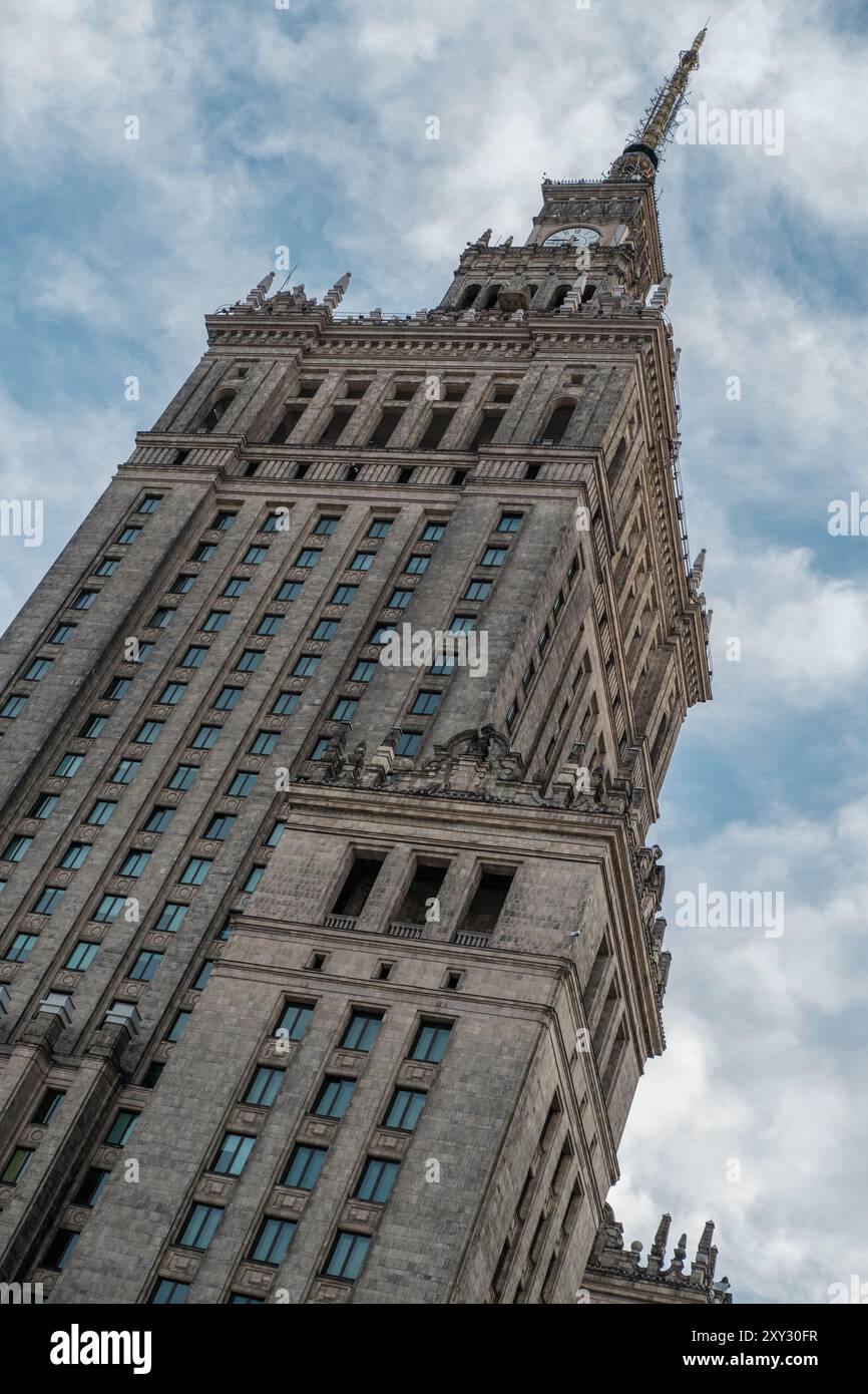 View of the Palace of Culture and Science in Warsaw, it is one of the ...