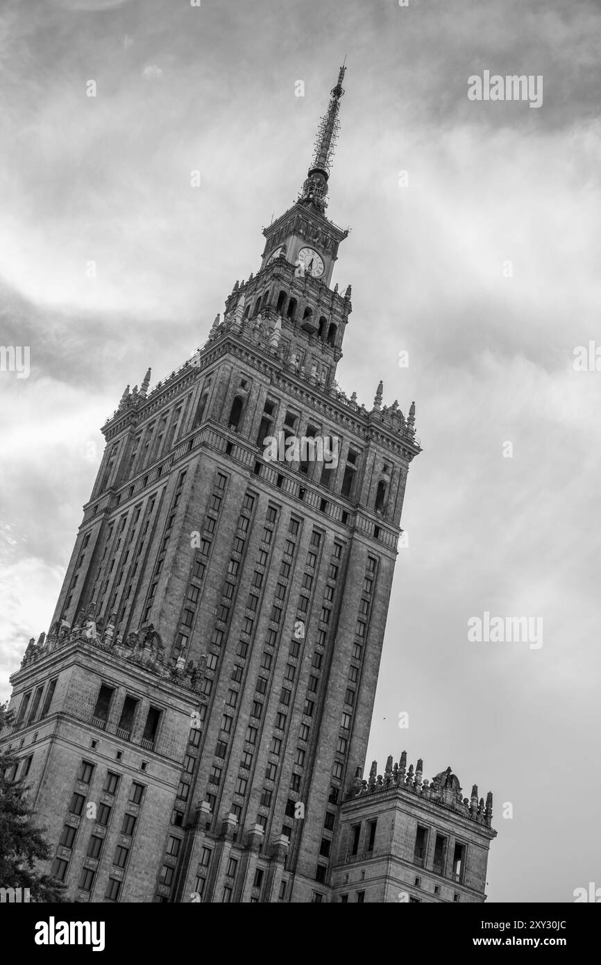 View of the Palace of Culture and Science in Warsaw, it is one of the ...