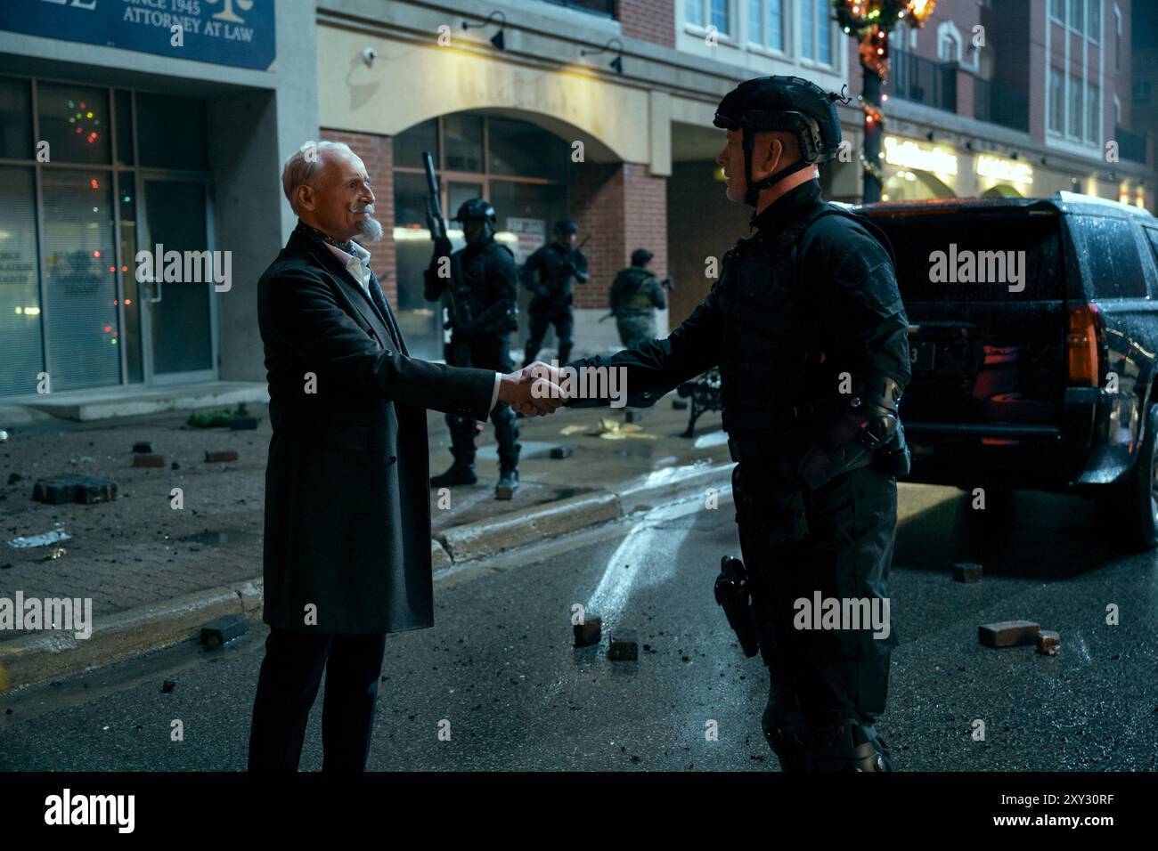 THE UMBRELLA ACADEMY, from left: Colm Feore, Aidan Devine, End of the ...