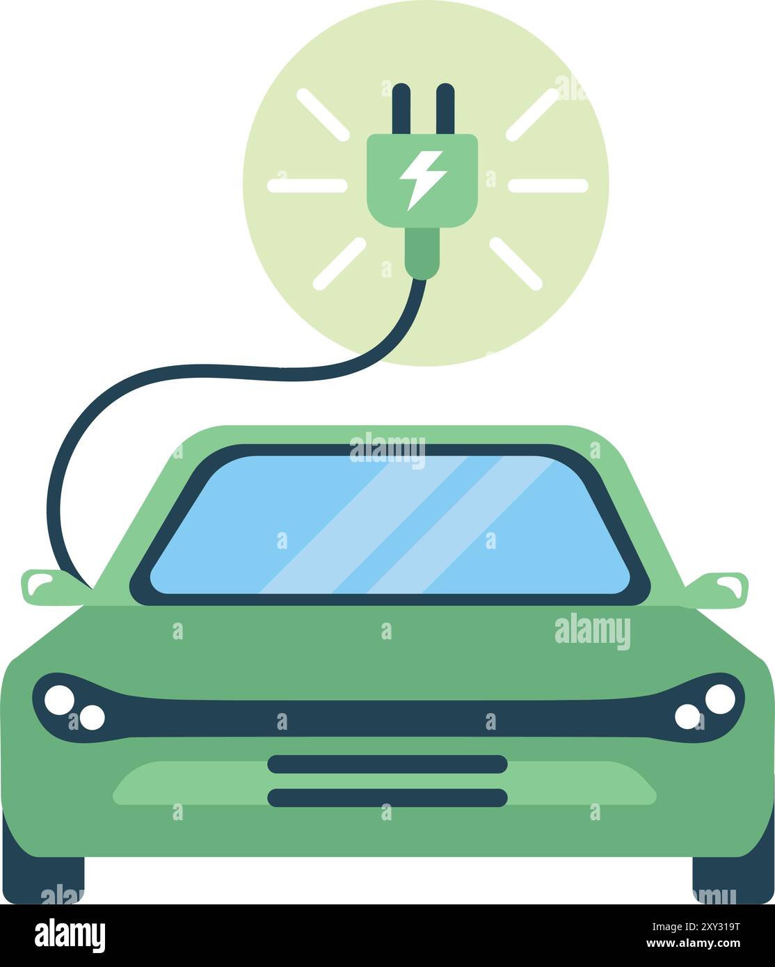 smart electric car Stock Vector Image & Art - Alamy