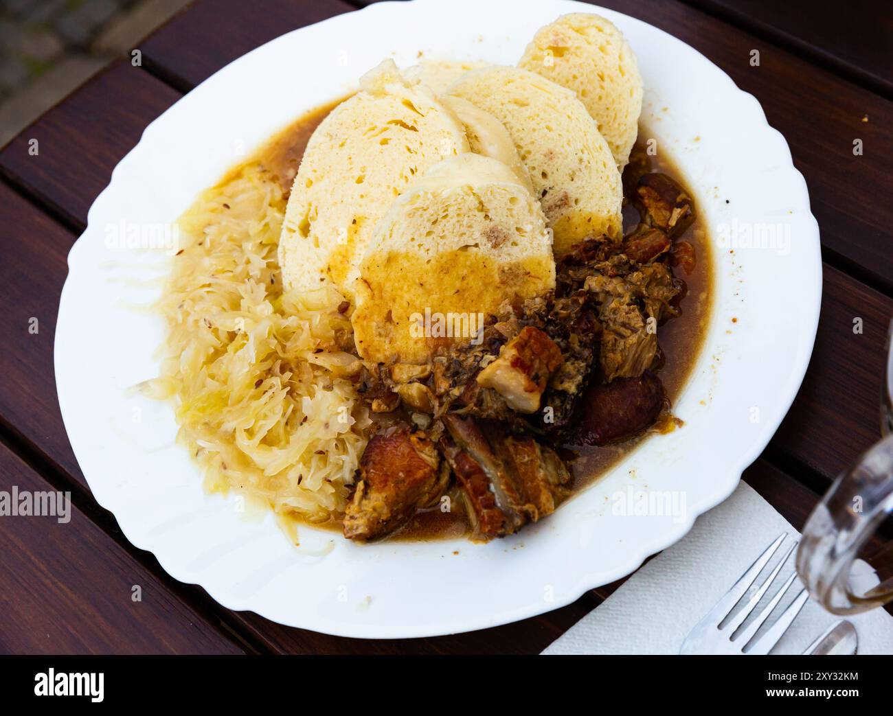 Moravian sparrow - traditional Czech dish Stock Photo - Alamy