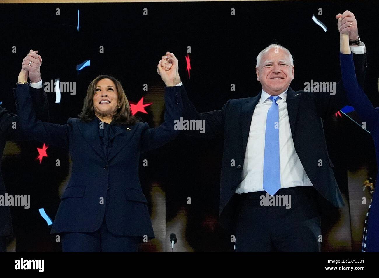 Democratic presidential nominee Vice President Kamala Harris and ...