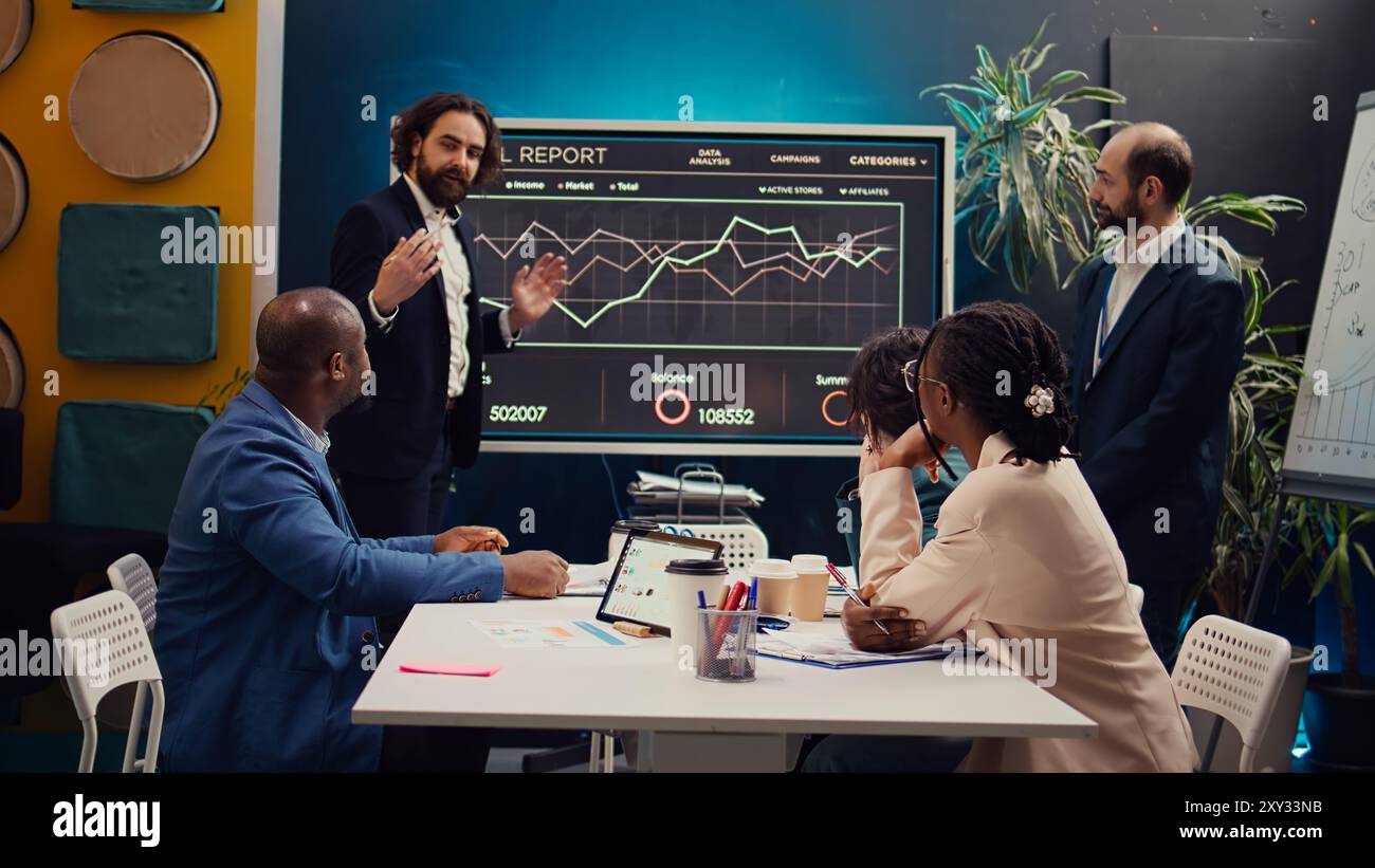 Group business people entering room hi-res stock photography and images ...