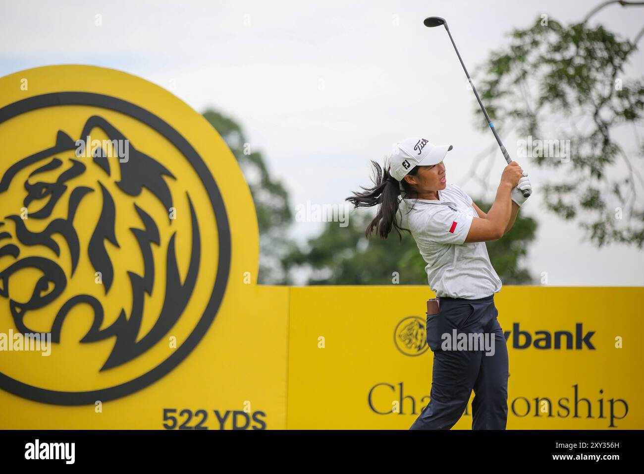 Patricia Walanda Sinolungan takes a shot during day one at Maybank ...