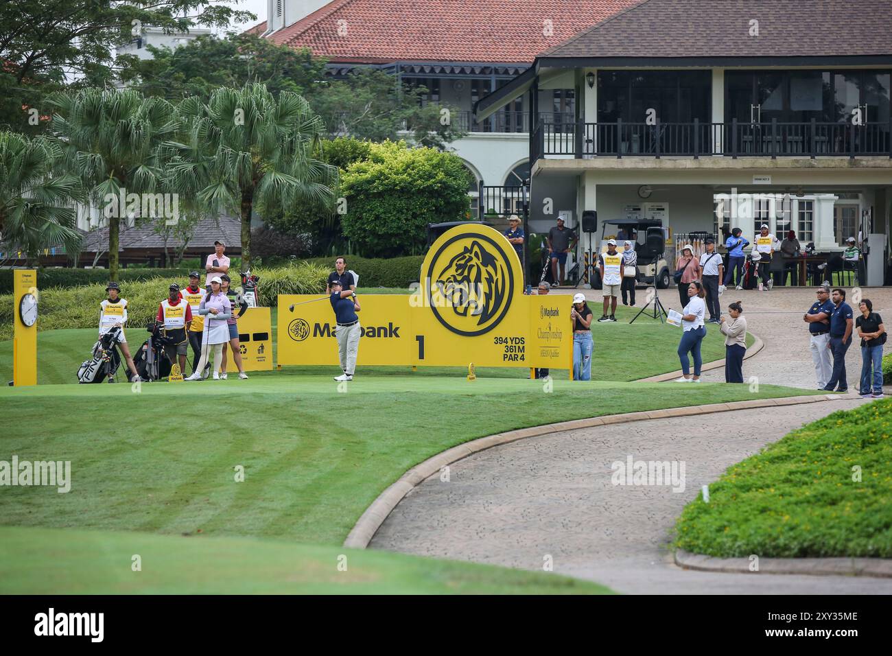 Visitor seen observes the event during day one at Maybank Asean ...
