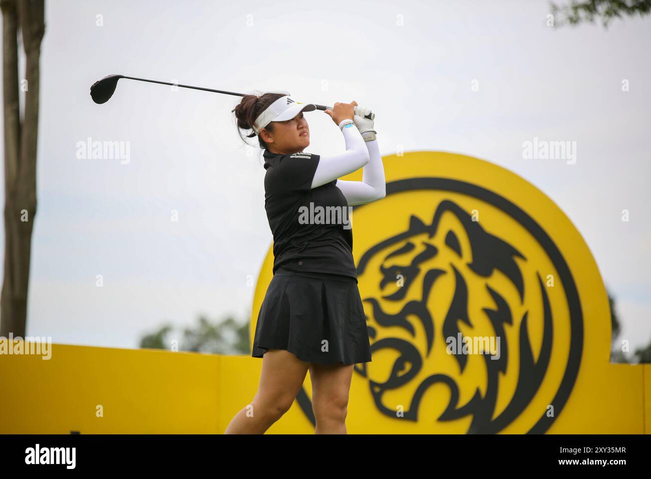 Michelle Koh takes a shot during day one at Maybank Asean Qualifier ...