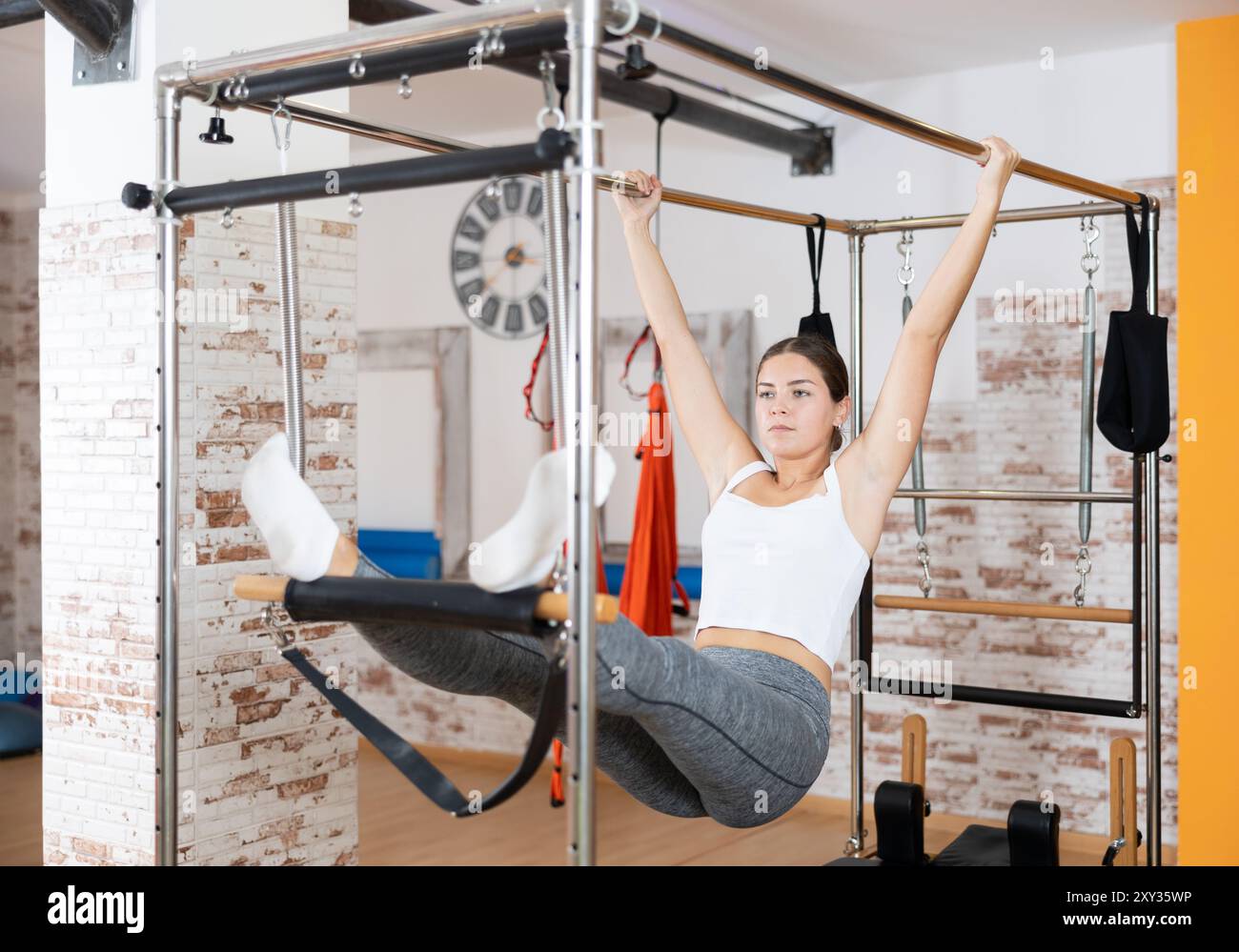 Hanging cadillac exercise hi-res stock photography and images - Alamy